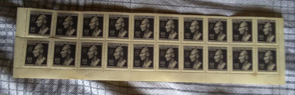 SS Heydrich Block of Stamps. – Jackboot